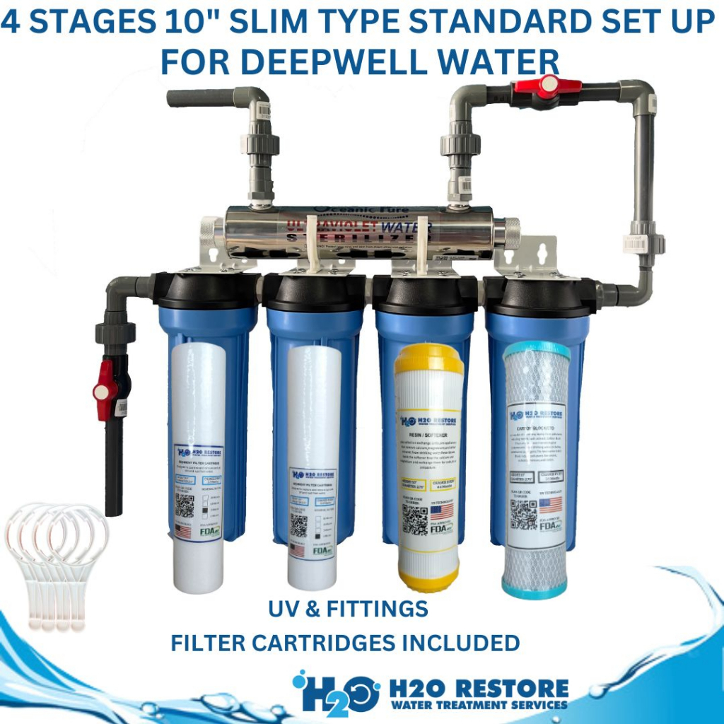 Water Filter 4 Stages Standard Whole House appliance with Advanced ...