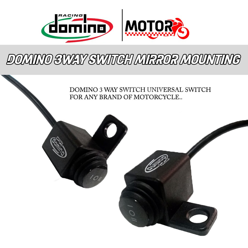 DOMINO Mini Driving Light Mirror Mount Switches Hazard Fog Light ON OFF ...