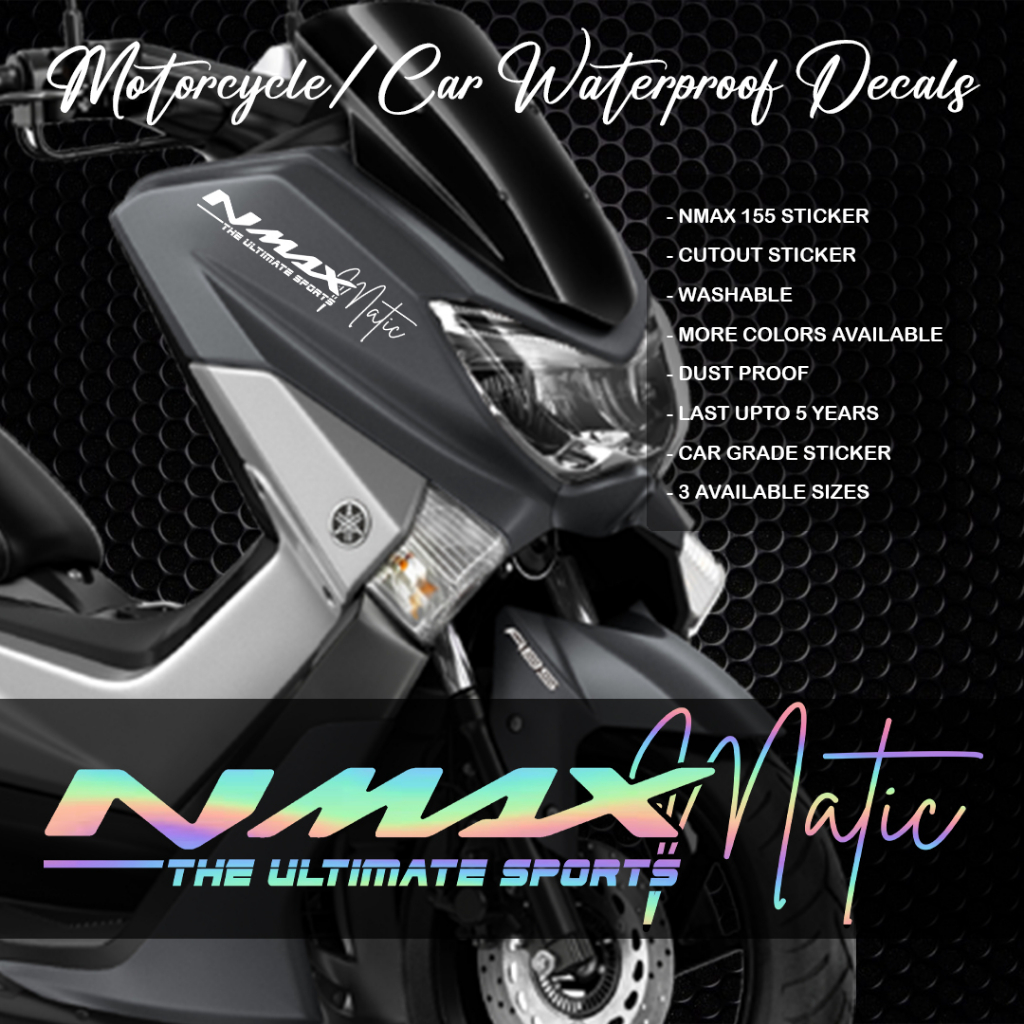 Nmax Decals, Nmax Sticker (Matic) - For V1&V2, Waterproof Sticker ...