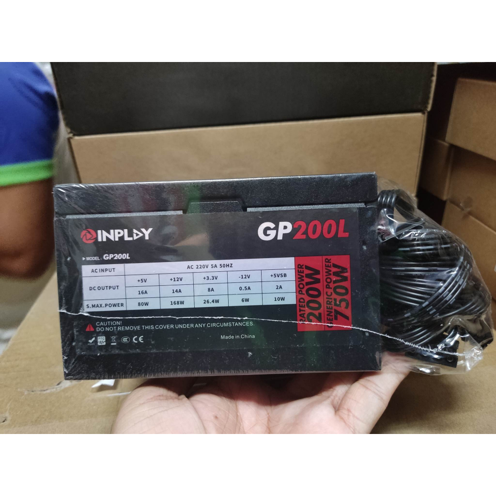 INPLAY | GP200L | GP250L | ATX POWER SUPPLY l LONG WIRE RATED | Shopee ...