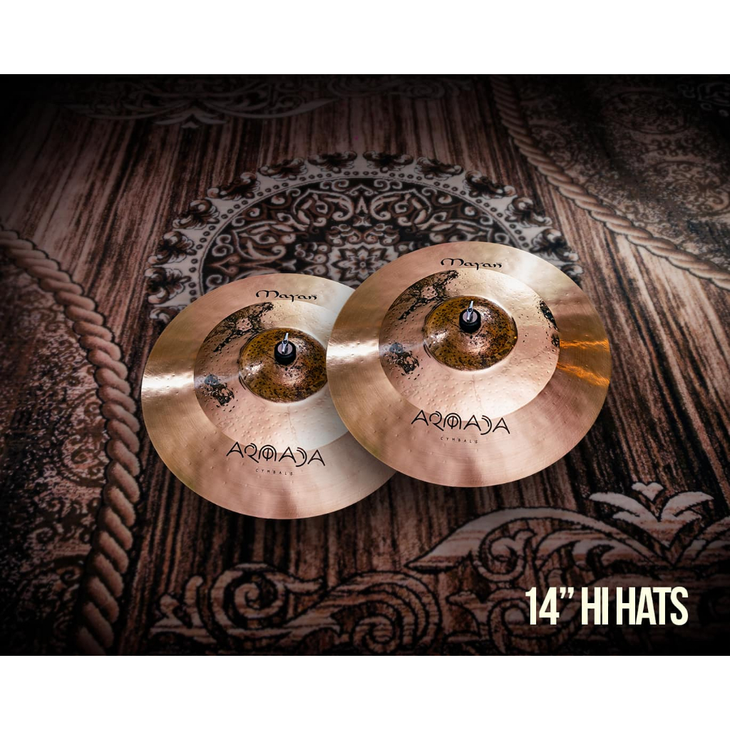 Armada Cymbal 14' Hihat Mayan, Atlantis, Ares Dark, Hades darkman with ...