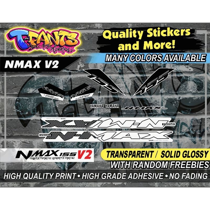 YAMAHA NMAX V2 STICKER DECALS | Shopee Philippines