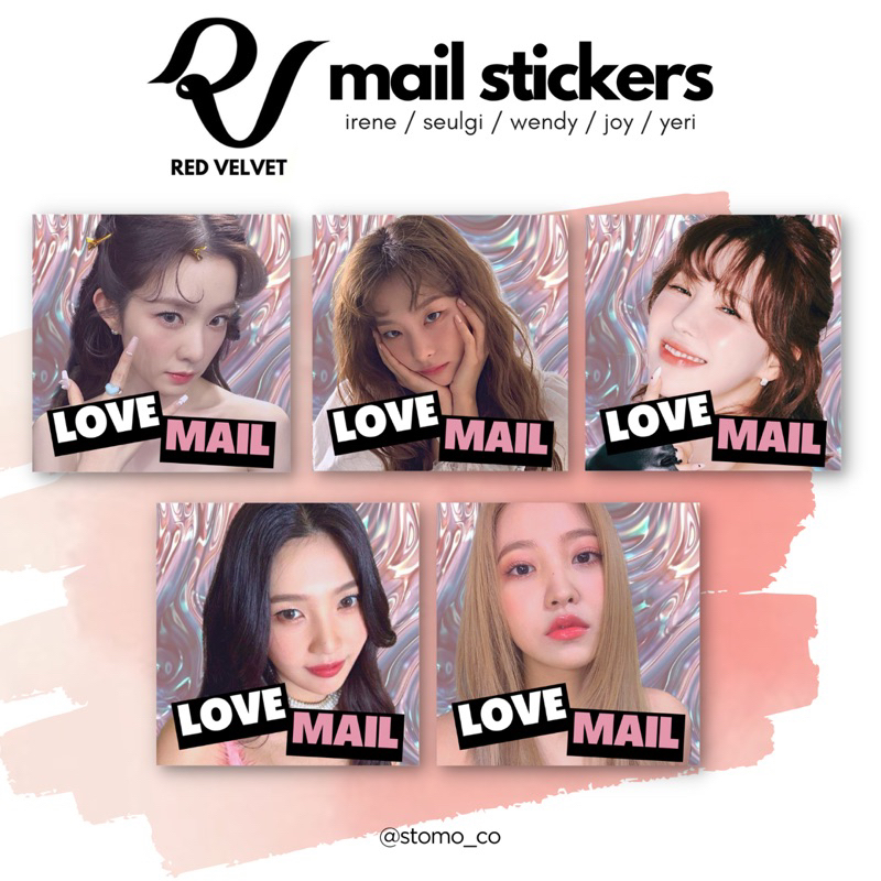 Red Velvet Mail Stickers | STOMO CO. || irene seulgi wendy joy yeri ...