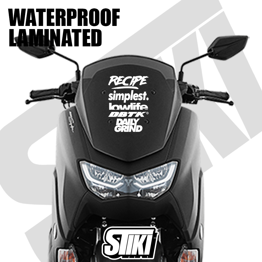 NMAX Visor Design 1 Cut out Vinyl Sticker WATERPROOF (STICKER ONLY ...