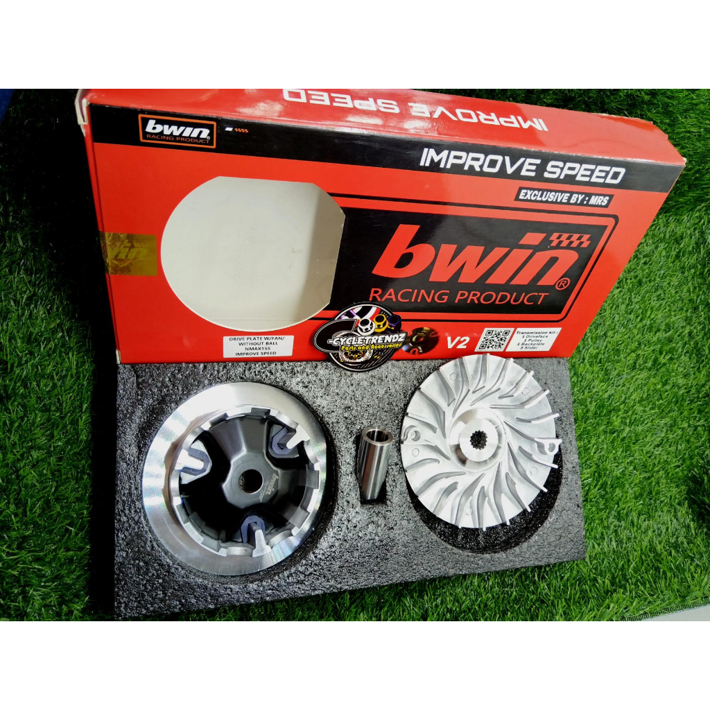 BWIN RACING PULLEY SET V2 NMAX / AEROX ( NO FLYBALL INCLUDED ) | Shopee ...