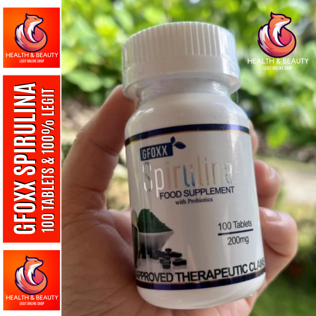 BEST SELLER GFOXX SPIRULINA + PROBIOTICS FOOD SUPPLEMENT (100 Tablets ...