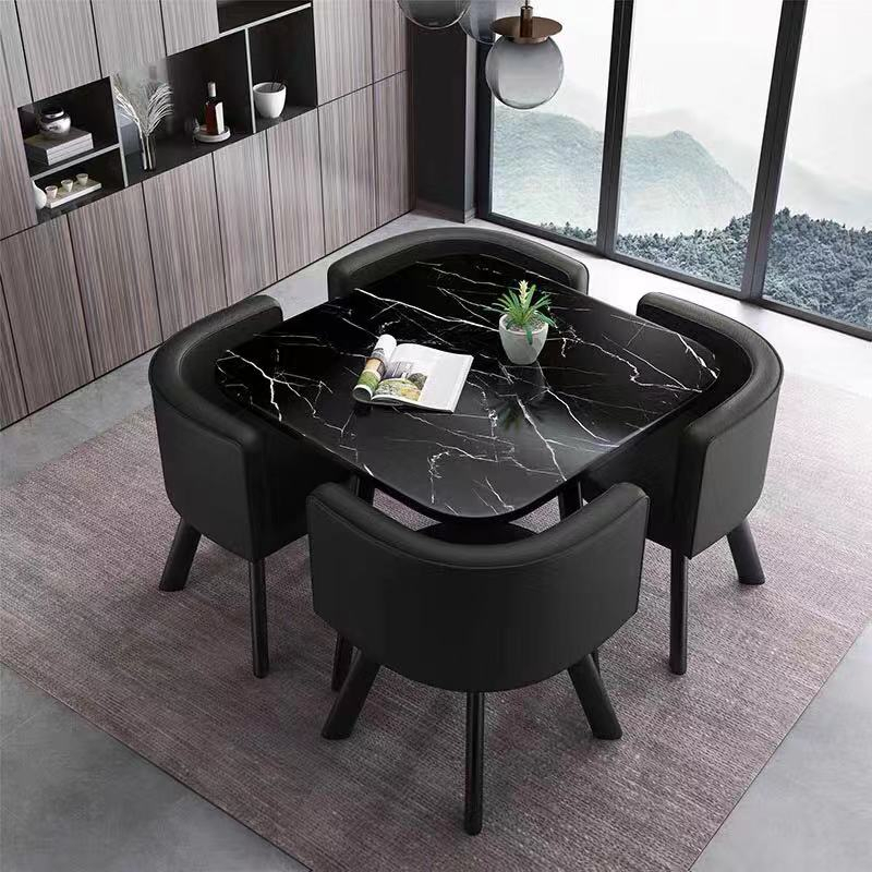 MC Diameter 80CM + four stools office leisure small round table ...