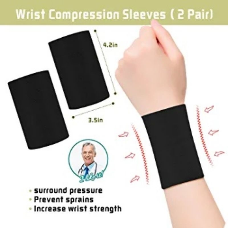 Wrist Support Compression Sleeves Forearm Tattoo Cover Up Arthritis Arm ...