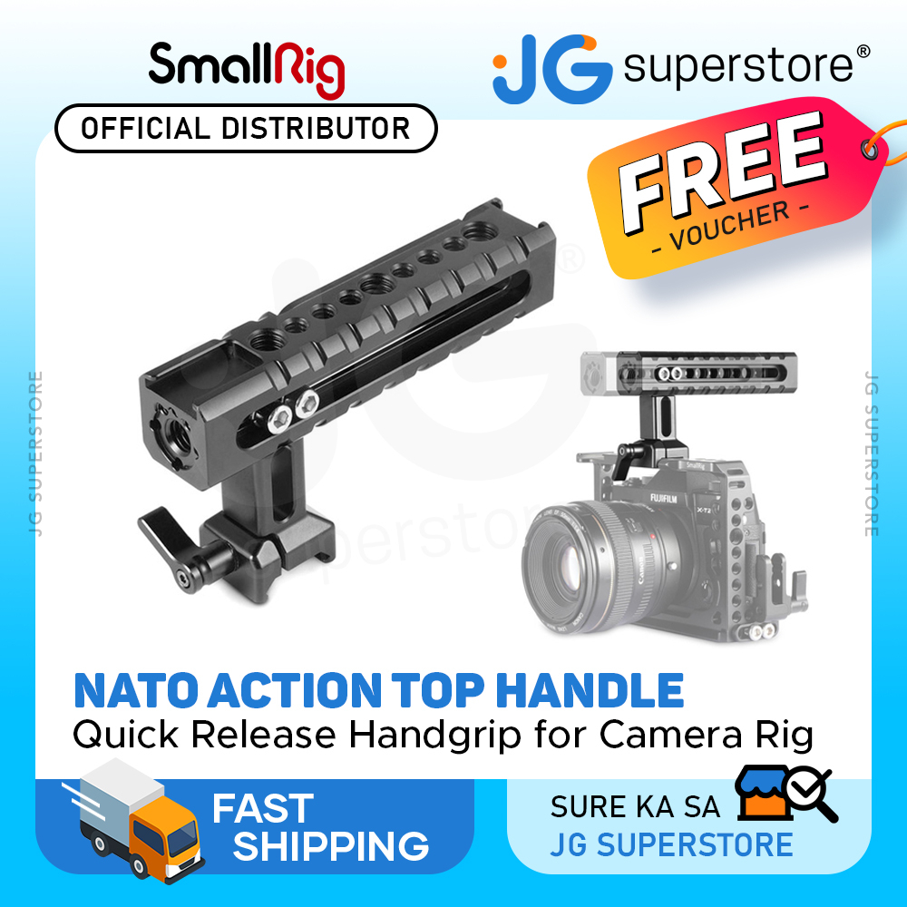 SmallRig NATO Top Handle with QR Quick Release Handgrip w/ Dual Anti ...