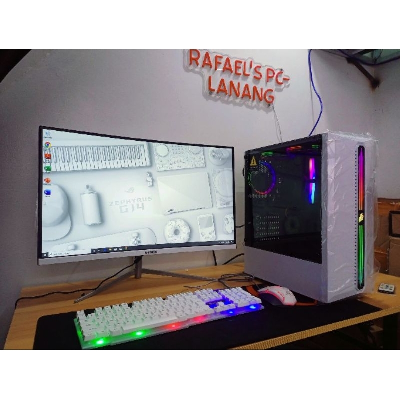 GAMING COMPUTER SET RYZEN 3 3200G/ 8GB RAM DDR4/256GB SSD/24" MONITOR ...