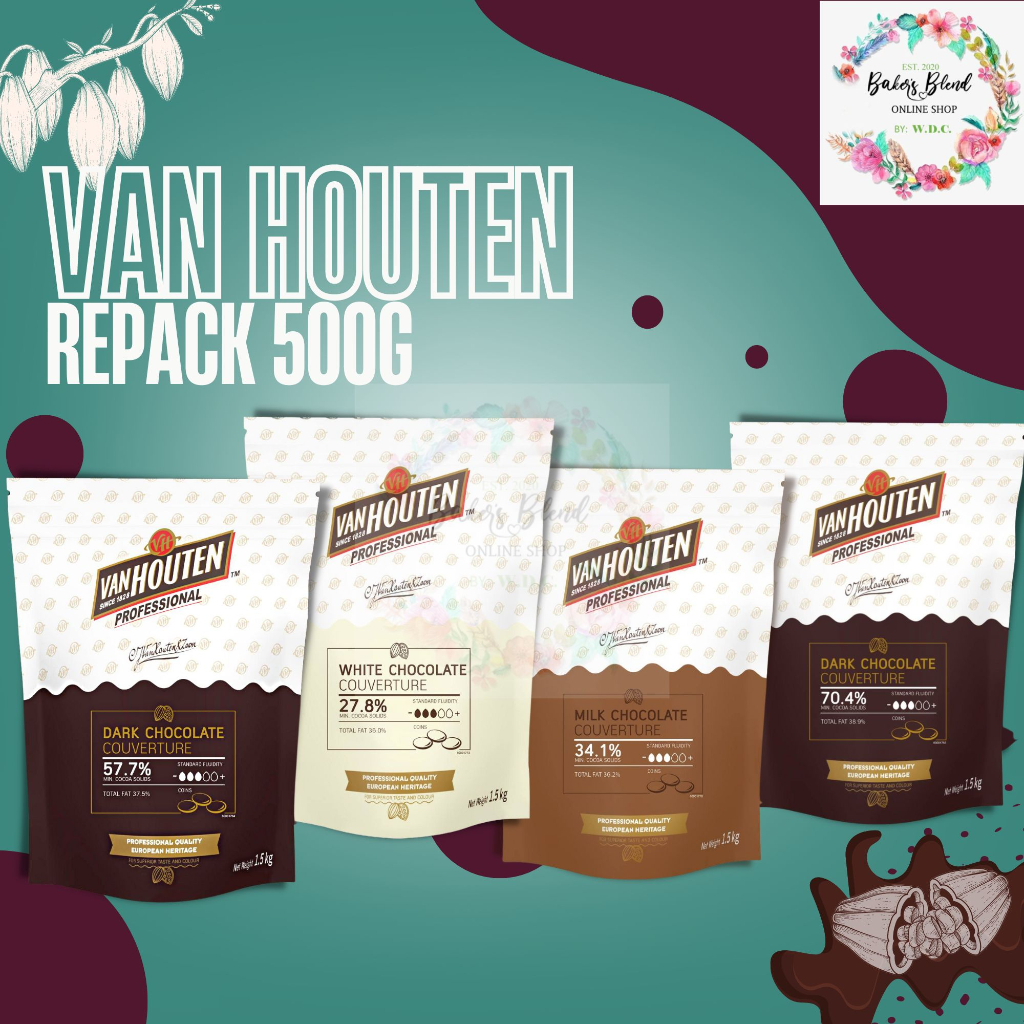 Van Houten Couverture Chocolates (500g) | Shopee Philippines