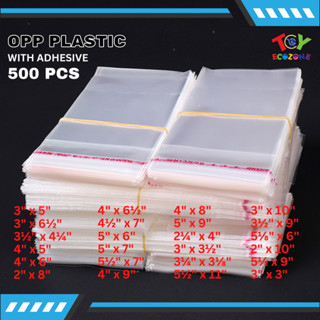 500pcs Opp Plastic With Adhesive Opp Plastic Packaging Opp Plastic ...