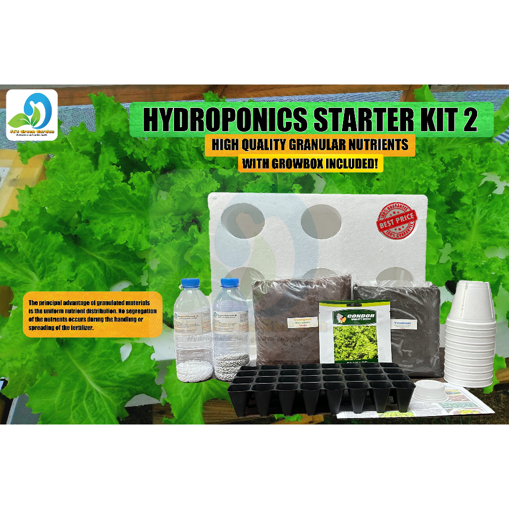 HYDROPONICS STARTER KIT 2 - WITH GROWBOX/1PACK OF ORIGINAL LETTUCE ...