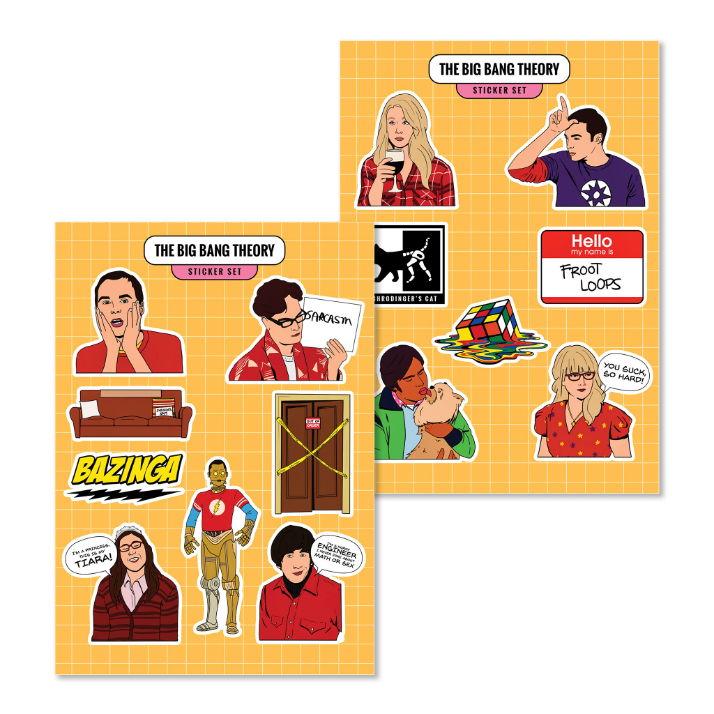 The Big Bang Theory Sticker Set (Waterproof Vinyl) | Shopee Philippines