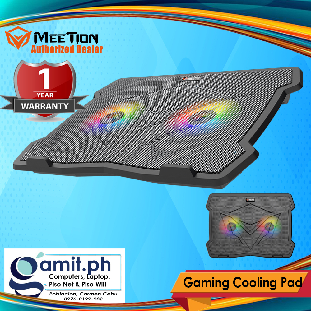 CP2020 Meetion Gaming Cooling Pad LED backlight Quick cooling silent and comfortable Laptop ...