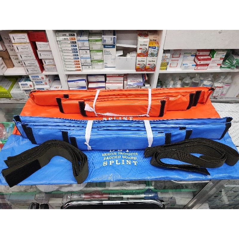 Padded Board Splint (Blue & Orange) - With Bag - 6 Pcs inside | Shopee ...