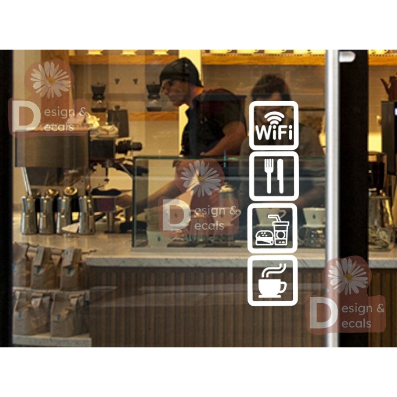 SIZE 2INCHES | WIFI | DINE IN | COFFEE | RESTAURANT/COFFEE SHOP ICON ...