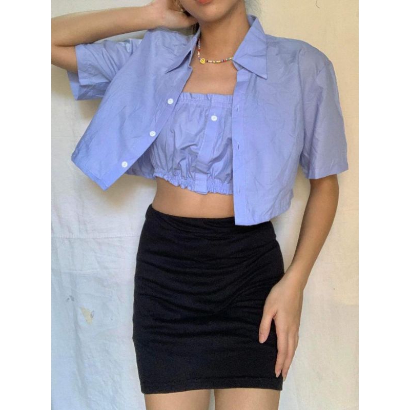 Terno Tube 2in1 cropped top | Shopee Philippines