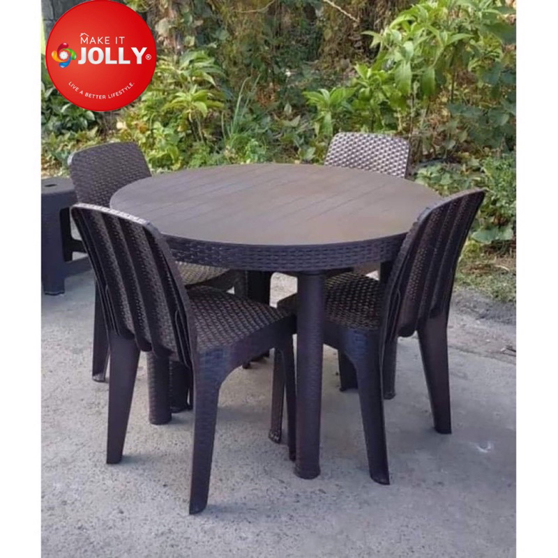 JOLLY 32” snd 40” Round Rattan / Line DESIGN Table high quality ...