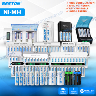 Beston 1200mAh 1300mAh Rechargeable Battery NiMH AA AAA High Capacity ...