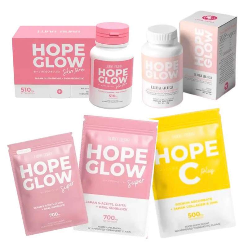 LUNA AURA Hope Glow Advanced Glutathione Capsules | Shopee Philippines