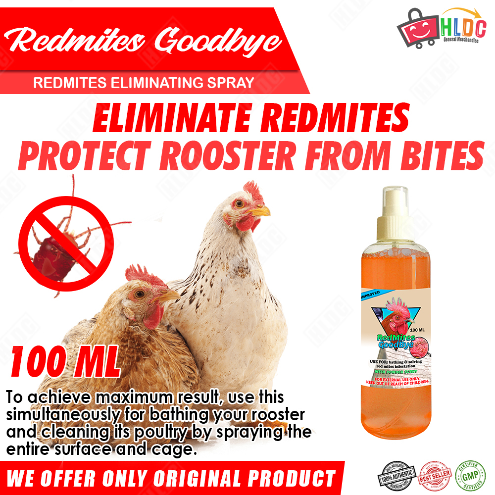 Redmites Goodbye Spray 100ml Natural Rooster Redmites Killer Pamatay ...