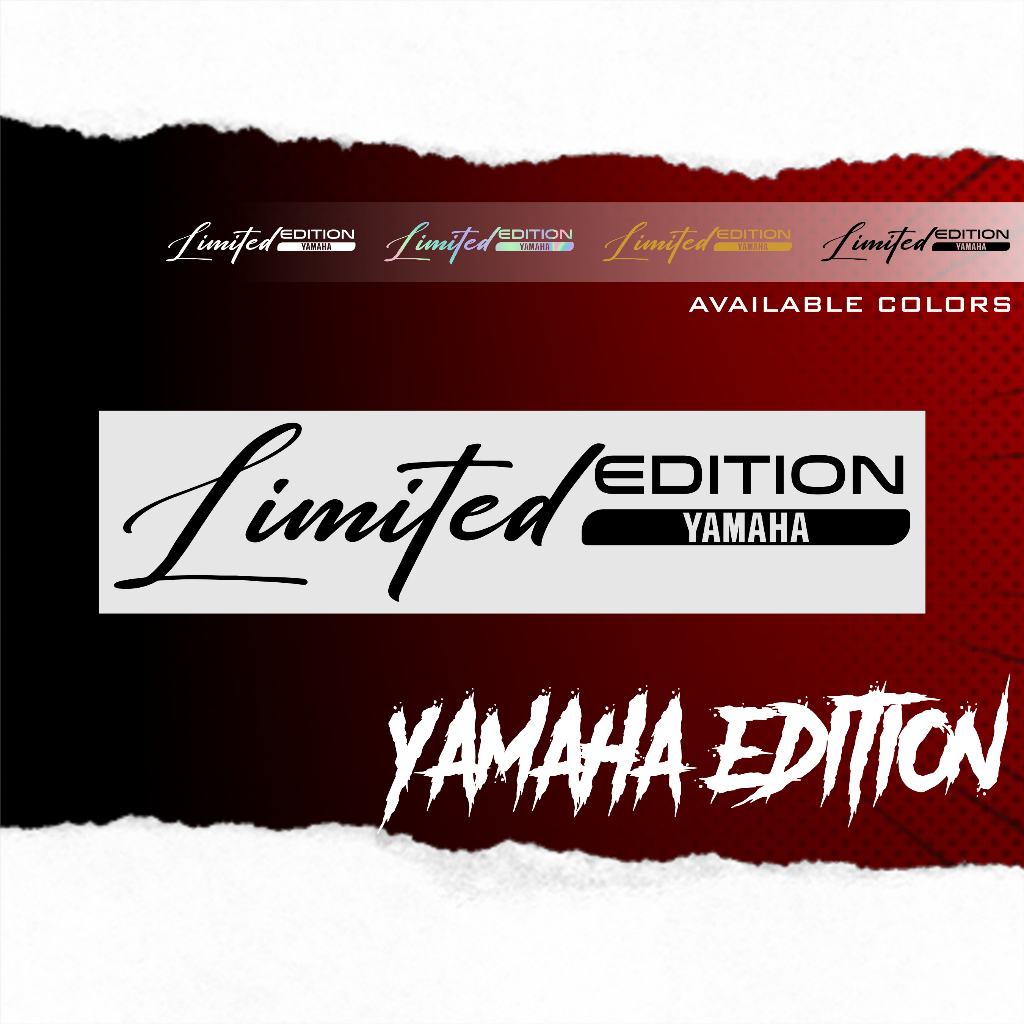 LIMITED EDITION YAMAHA decal cutout sticker for car/motorcycle and ...