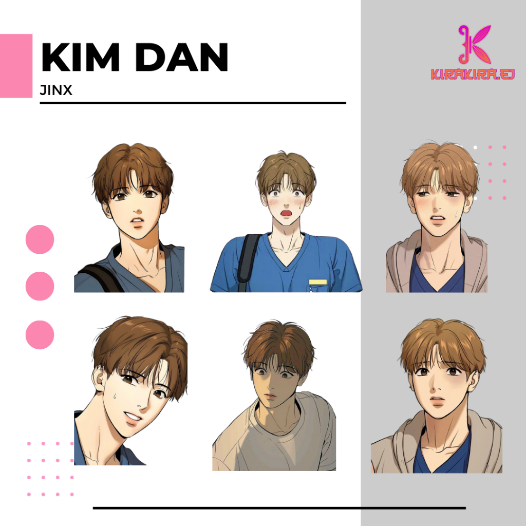 STICKER Kim Dan Jinx Water Proof Vinyl Manhwa Sticker | Shopee Philippines