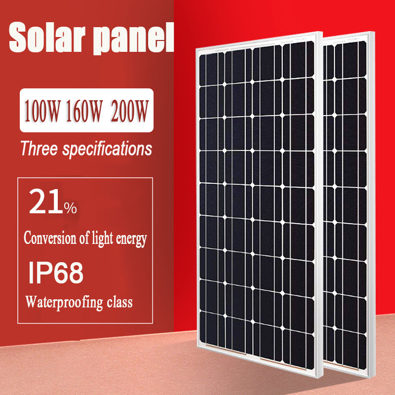 Hantech【Ready Stock】60/100/160/210 Watt Original Solar Panel IP67 ...