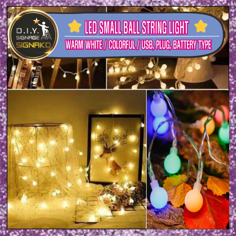 Led Small Ball String Light 2 /Party Wedding Cake Decor LED Light ...
