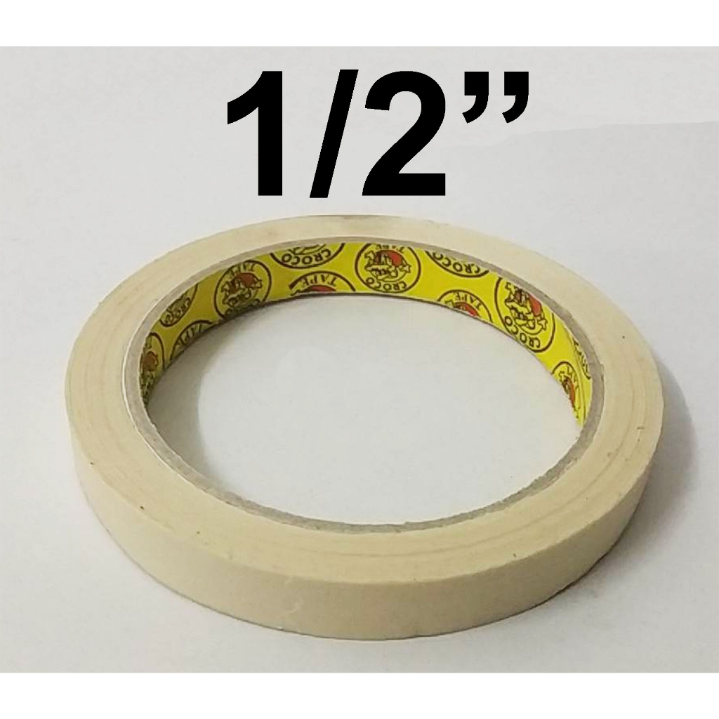 ORIGINAL CROCODILE MASKING TAPE 1/2" X 25 YARDS CROCO MASKING TAPE