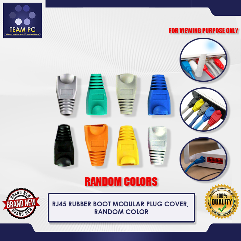 RJ45 RUBBER BOOT MODULAR PLUG COVER, RANDOM COLOR | Shopee Philippines