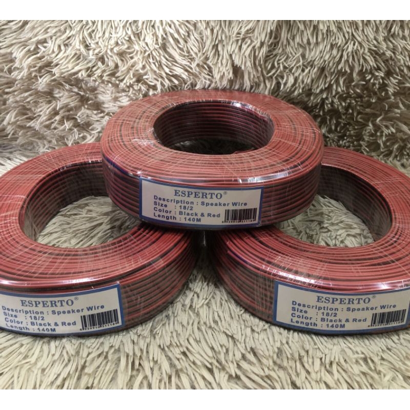 Speaker Wire Black & Red 140m Long | Shopee Philippines