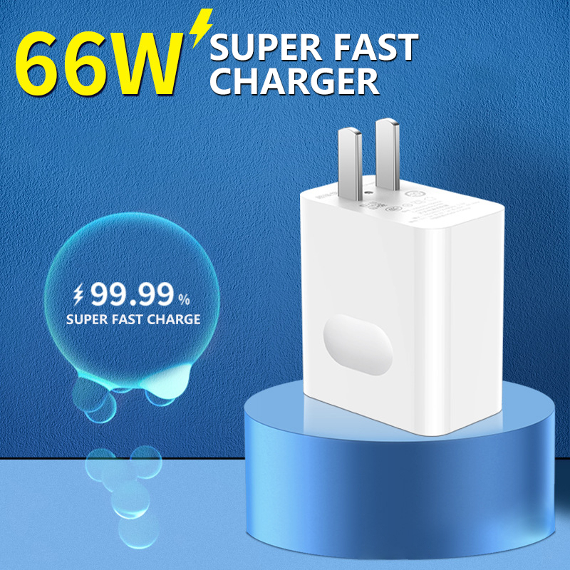 66W Max Super Charger Adapter Fast Charging Wall charger for Huwawei Mate 40pro Realme With 6A ...