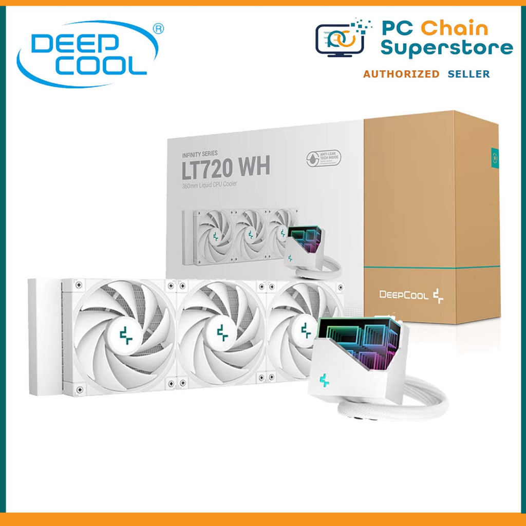 Deepcool LT720 White Edition 360MM ARGB AIO Liquid CPU Cooler - 3D ...