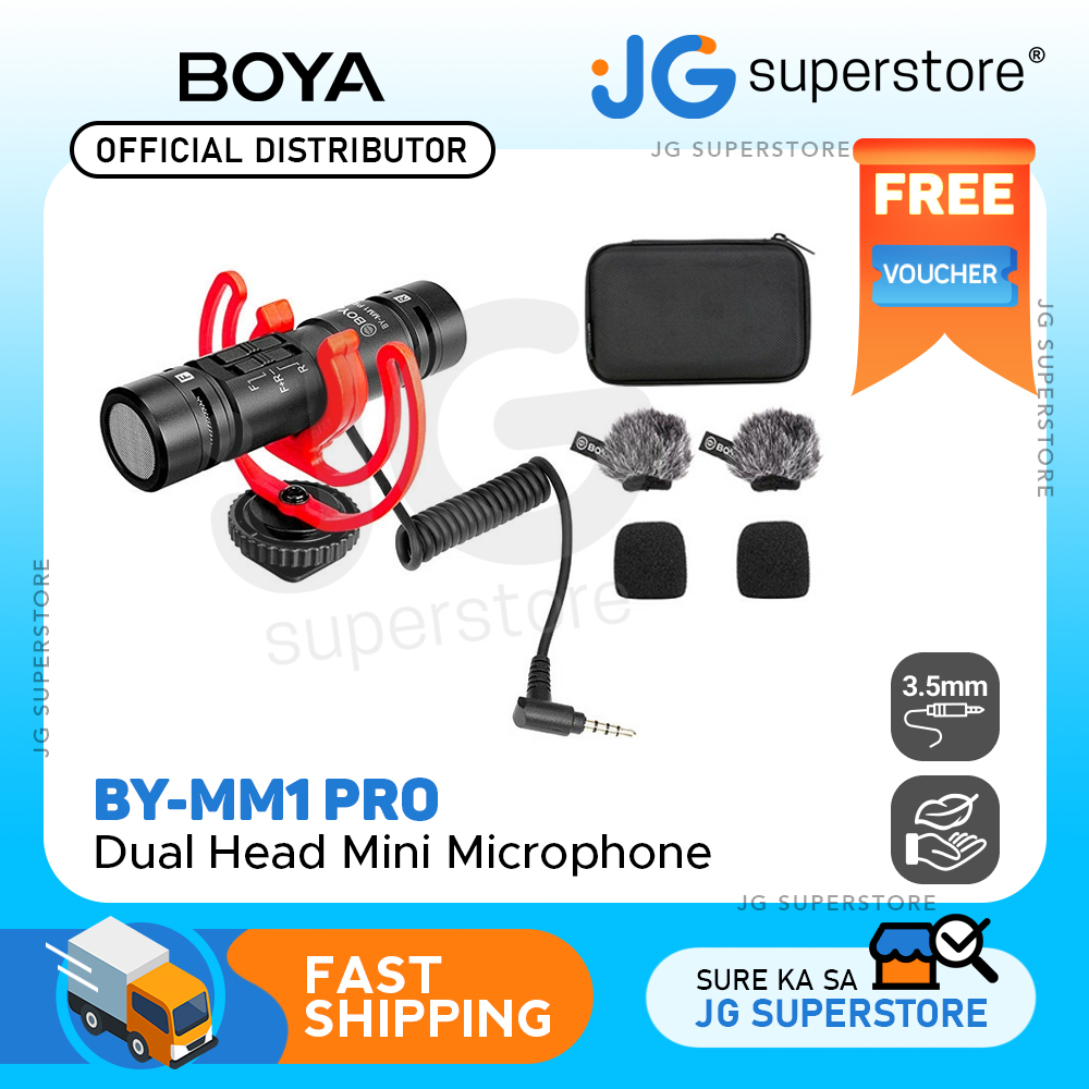 Boya BY-MM1 Pro Dual-Capsule Condenser Shotgun Mic for Cameras, Smartphones | Shopee Philippines