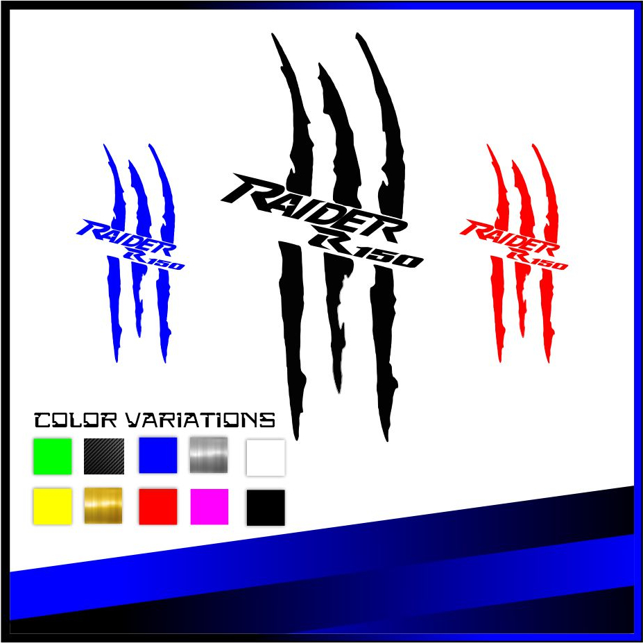 Suzuki Raider Monster claw sticker decals cut-out | Shopee Philippines