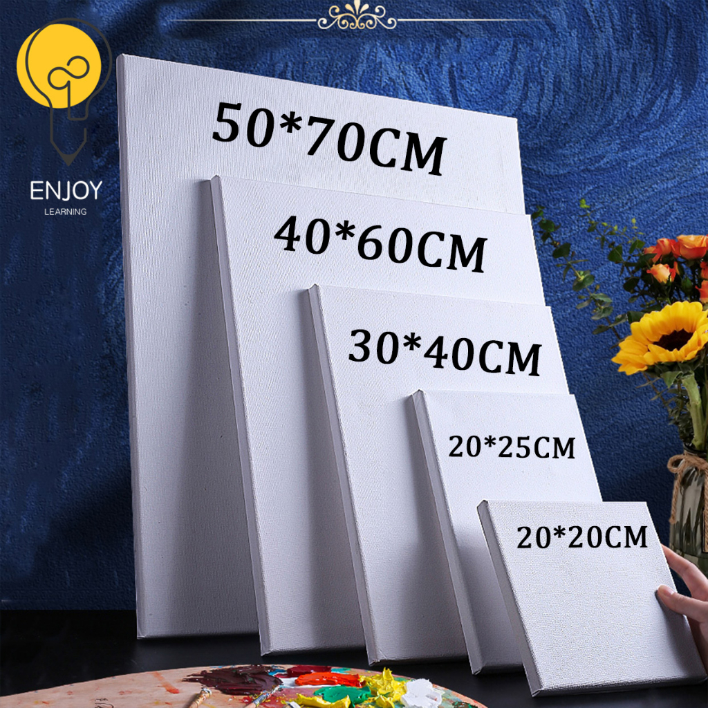 Canvas Board Painting Plain 100% Cotton For Acrylic Oil Paint (Multiple ...