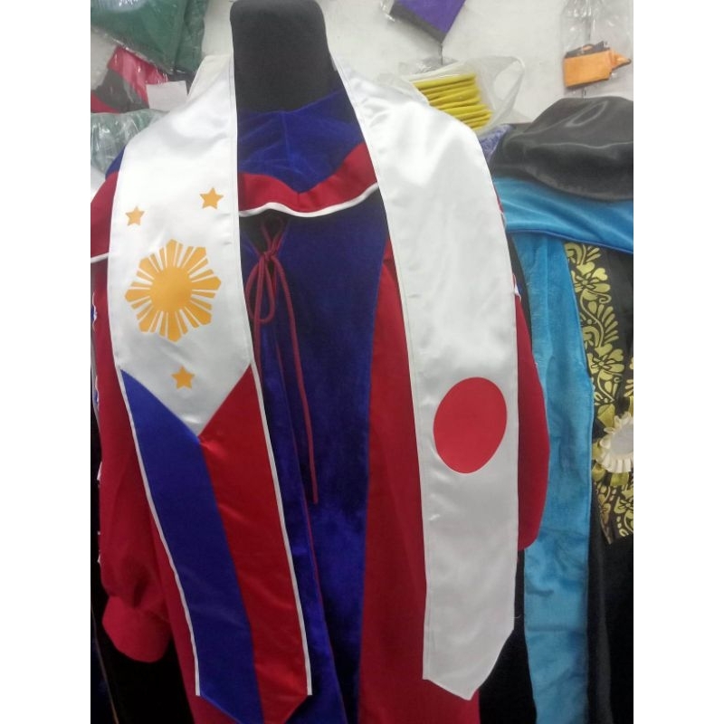 Philippine - Japan flag inspired graduation Sash stole for sale ...