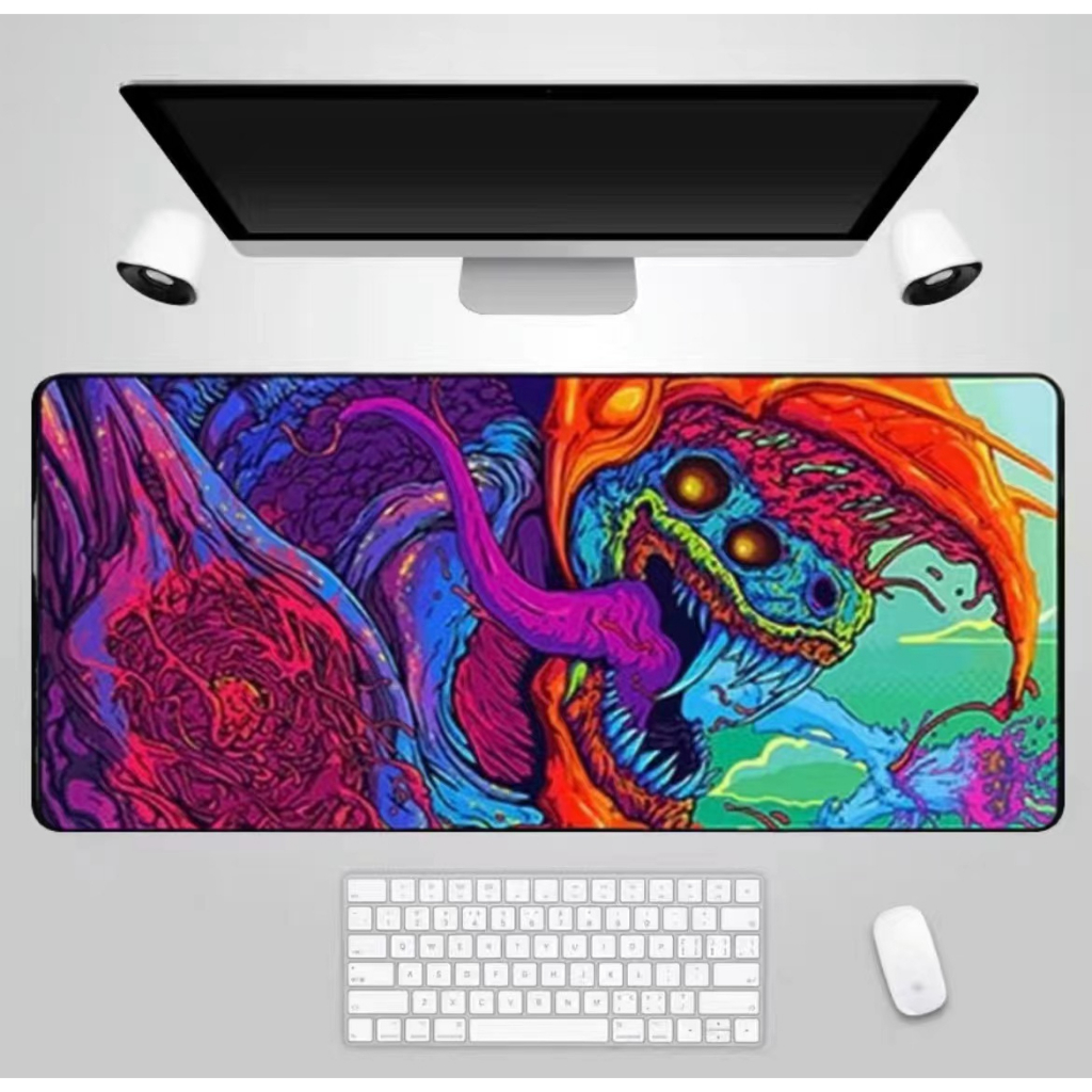 【XMT】Mouse Pad Keyboard Pad Lock Edge Large Super Mouse Pad Office ...