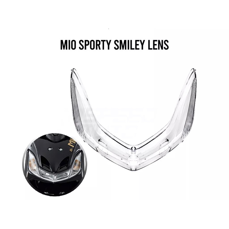 MIO SPORTY HEADLIGHT SMILEY LENS / CLEAR FLASHER LENS FOR SPORTY ...