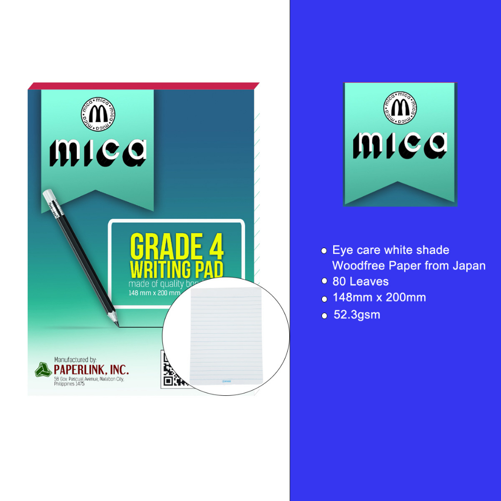 MICA Writing Pad / Grade 1 / Grade 2 / Grade 3 | Shopee Philippines