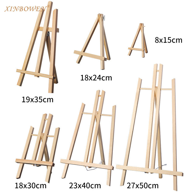 Mini Portable Wooden Art Easel Stand Adjustable Angle Tabletop Painting ...
