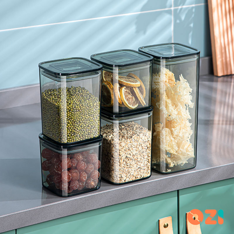 OZI Transparent Plastic Storage(Square) Food Containers Kitchen food ...