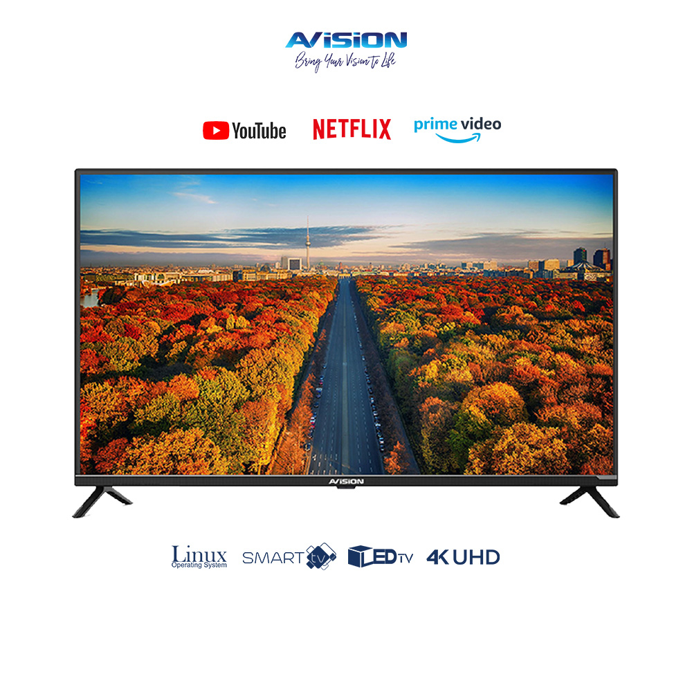 Avision 43 Inch 4K Smart Digital LED TV w/ Built-in Netflix, Youtube ...