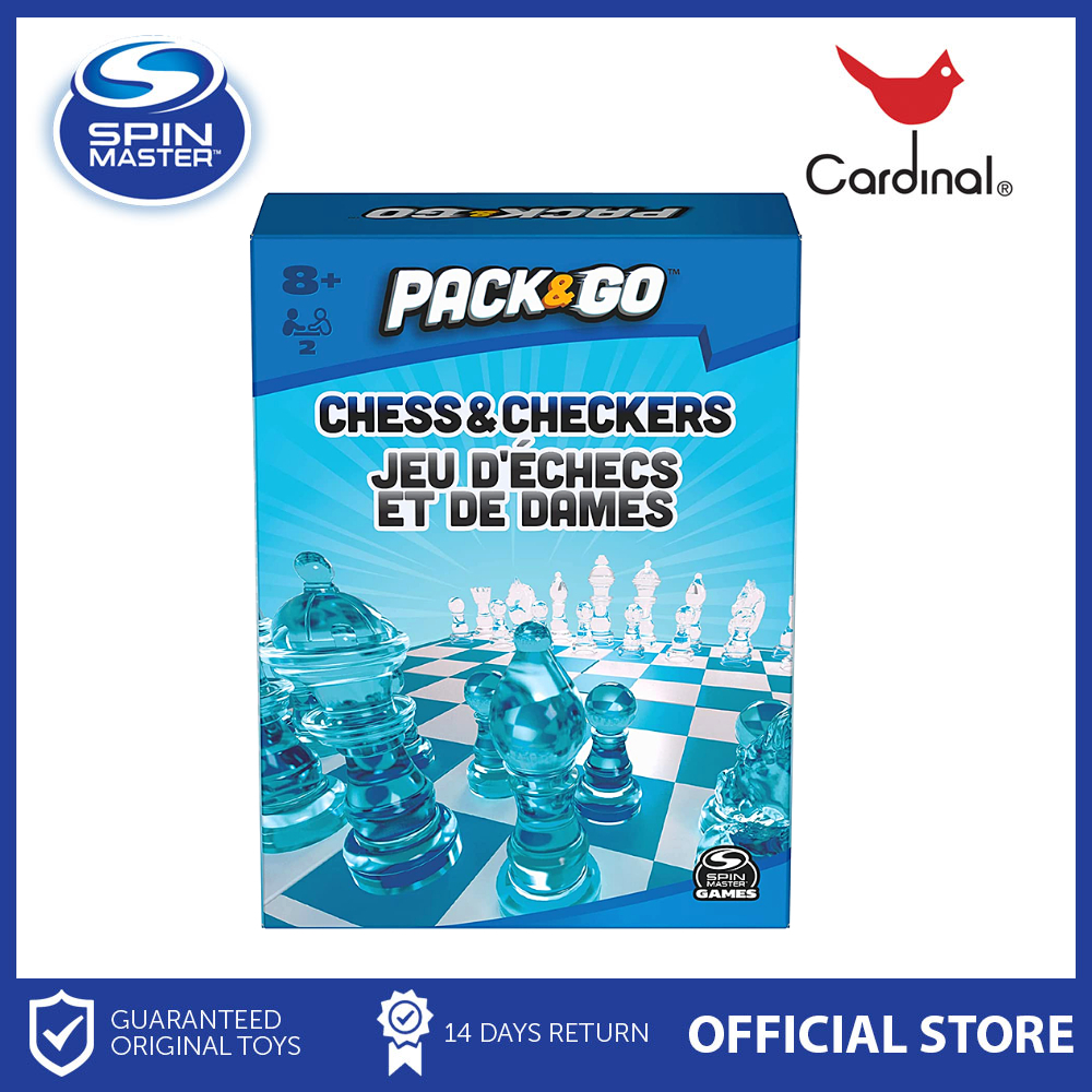 Spin Master Games, Cardinal Games Pack & Go Chess & Checkers Portable 2 ...