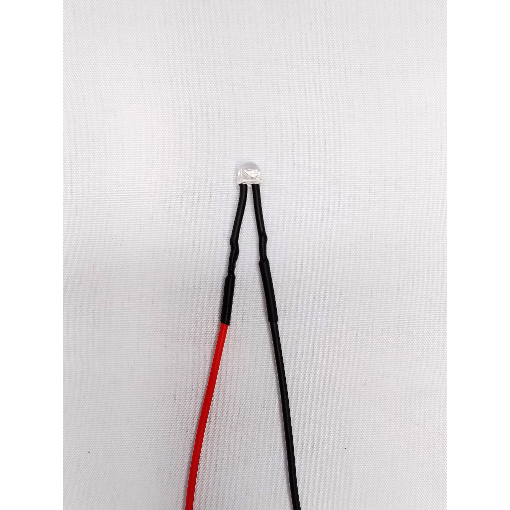 LED 3V with 5inc PRE-SOLDERED WIRE (1-PC per ORDER), 5mm 2-PIN 2.1V ...
