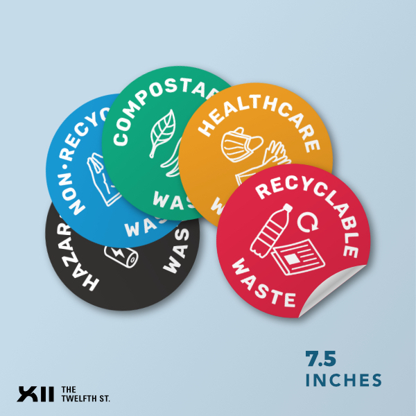 The Twelfth St. Garbage & Recycling Labels (Large Variant) 7.5" | Vinyl ...