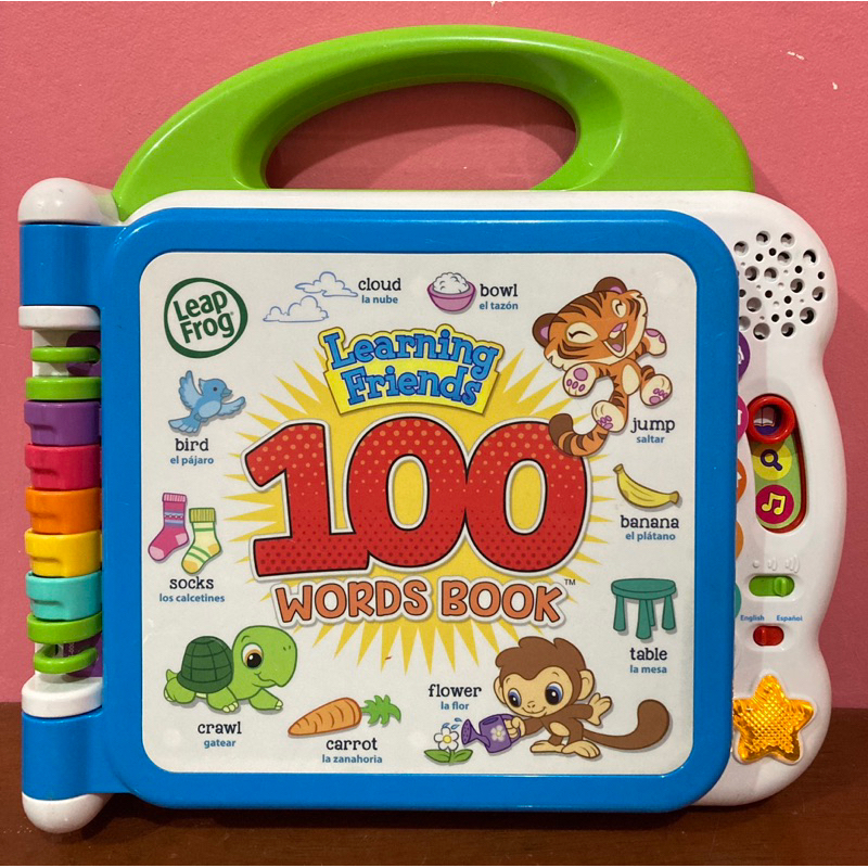 LeapFrog Learning Friends 100 Words Book ENGLISH - SPANISH | Shopee ...