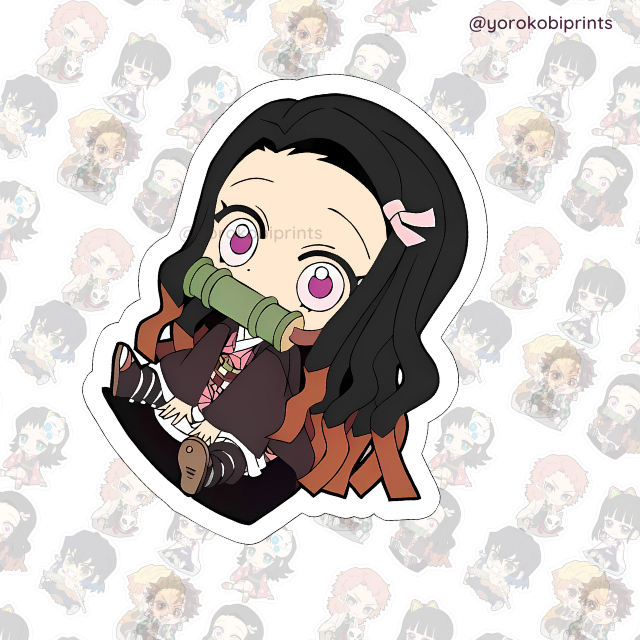 Demon Slayer: Kimetsu no Yaiba - Tanjiro, Nezuko - Chibi - Waterproof ...